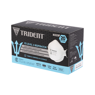 Trident P2 Respirator Level 3 Face Masks, Individually Packaged, Box/2 ...