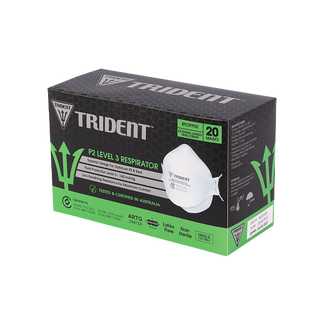 Trident P2 Respirator Level 3 Face Masks, Individually Packaged, Box/2 ...