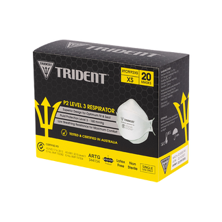 Trident P2 Respirator Level 3 Face Masks, Individually Packaged, Box/2 ...